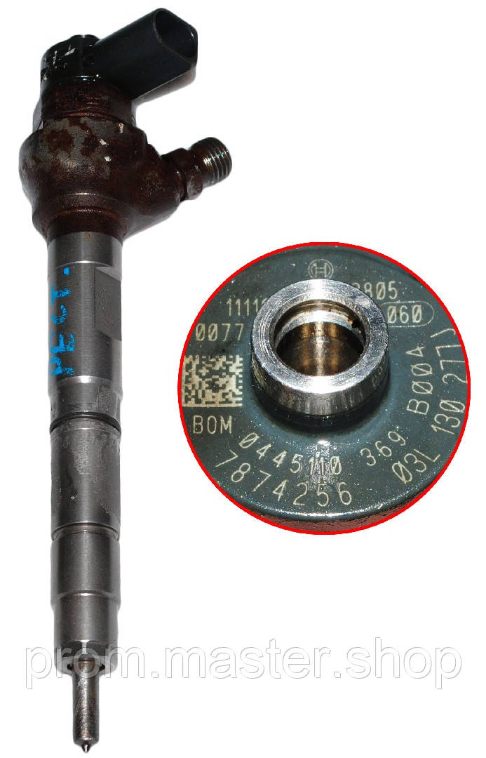 Форсунка дизель Bosch 2.0TDI 16V 0445110369 VW Caddy III 04-15, VW ...