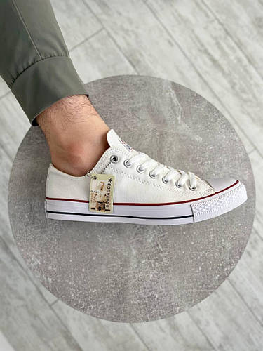 Купить Converse White Black & Red Lines 42, цена 1260 ₴ — Prom.ua (ID ...
