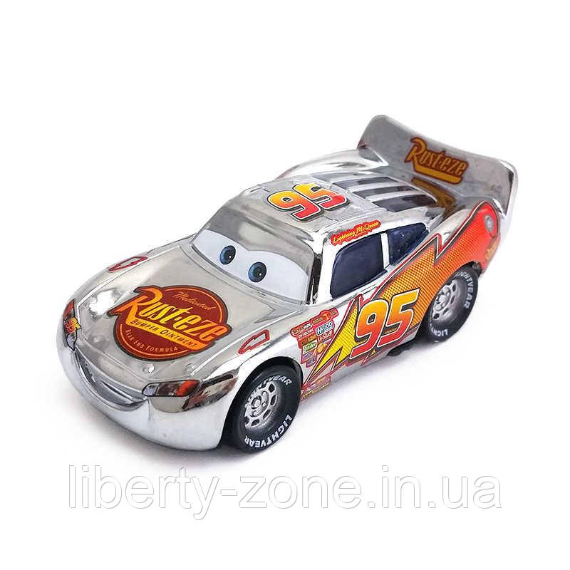 Disney Pixar Cars Lightning McQueen Silver Тачки Mattel Блискавка ...