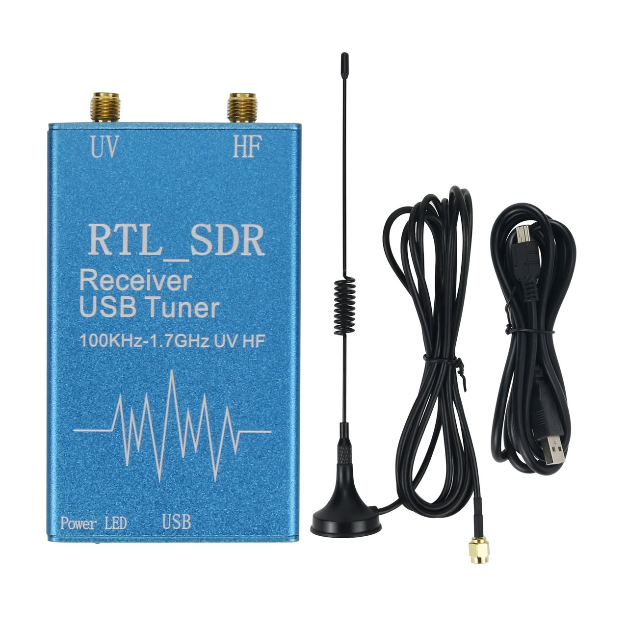 USB широкосмуговий приймач RTL.SDR тюнер RTL2832U + R820T2 для радіозв ...