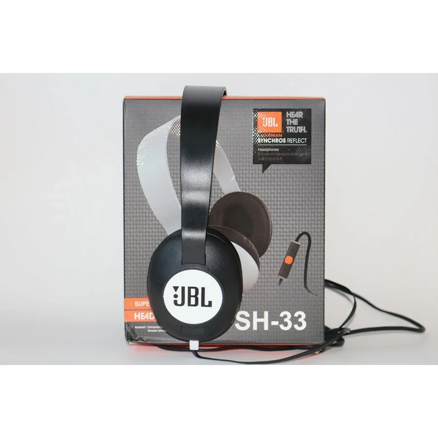 Навушники MDR JBL SH33, дротові навушники з мікрофоном, відмінний звук ...