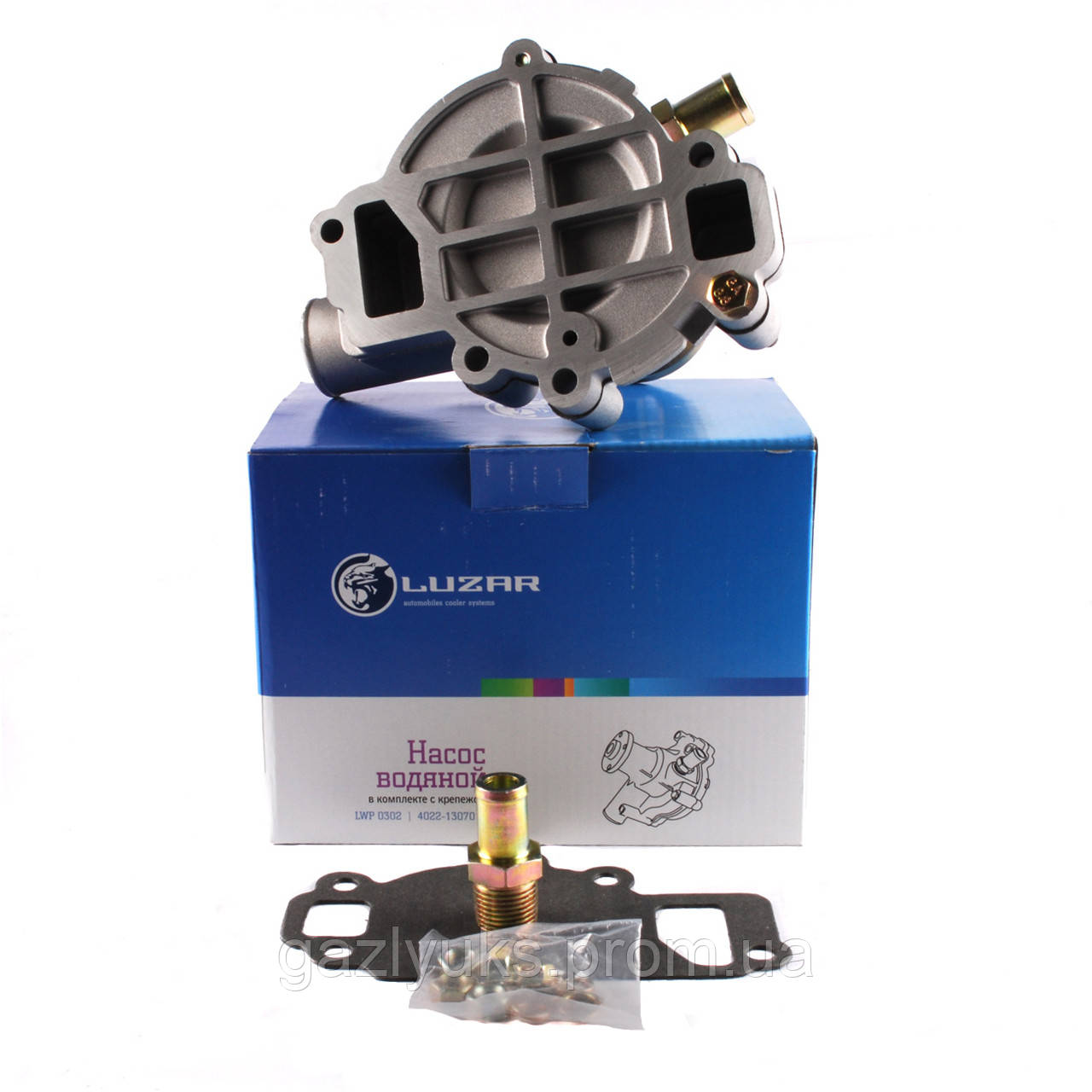 Купить Насос водяной (помпа) Волга, Газель дв. 402(пр-во LUZAR), цена 1615 ₴ — Prom.ua (ID ...
