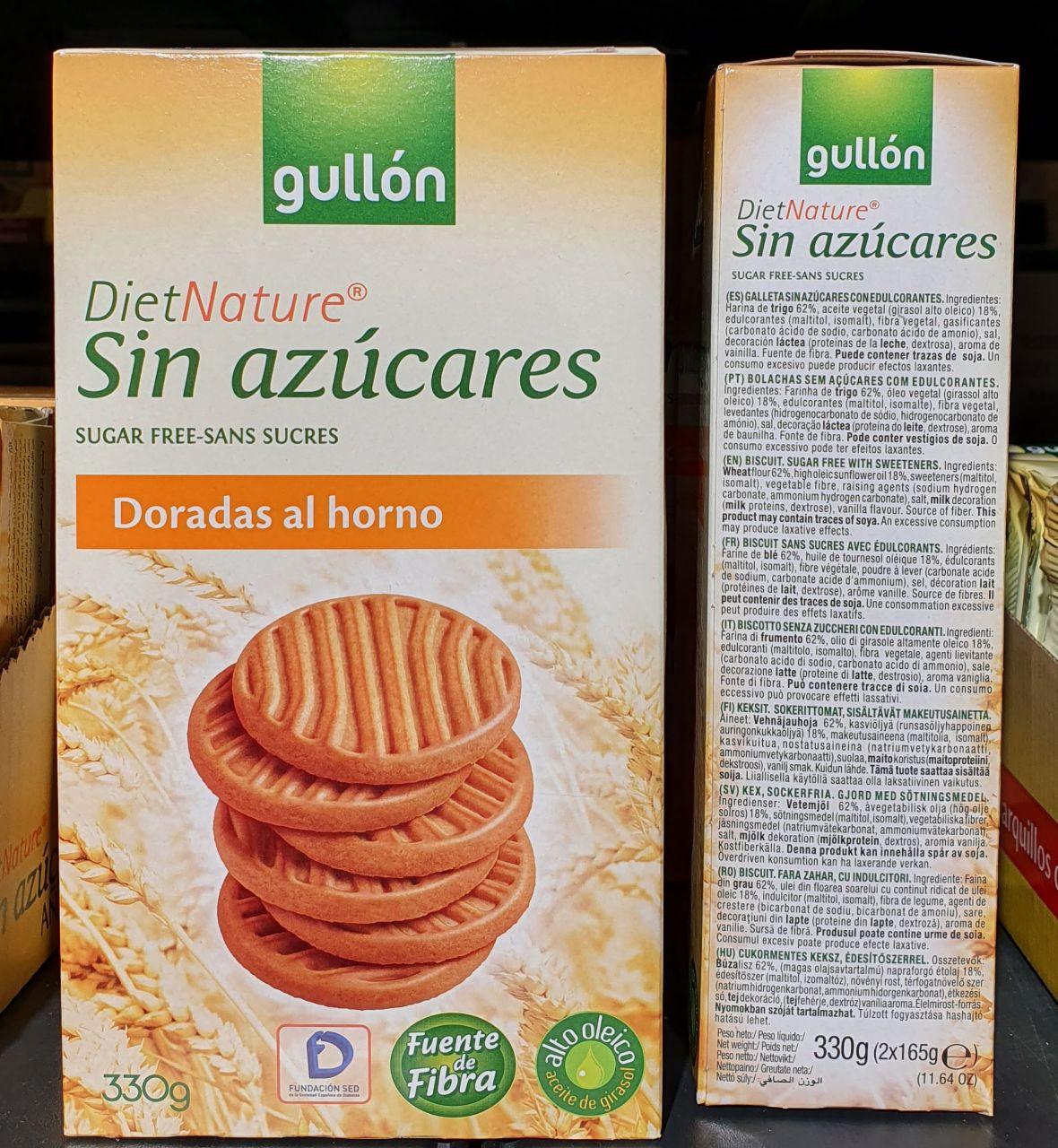 Печиво GULLON Zero sugar free Shortbread Biscuits Без Цукру 330гр. (ID ...