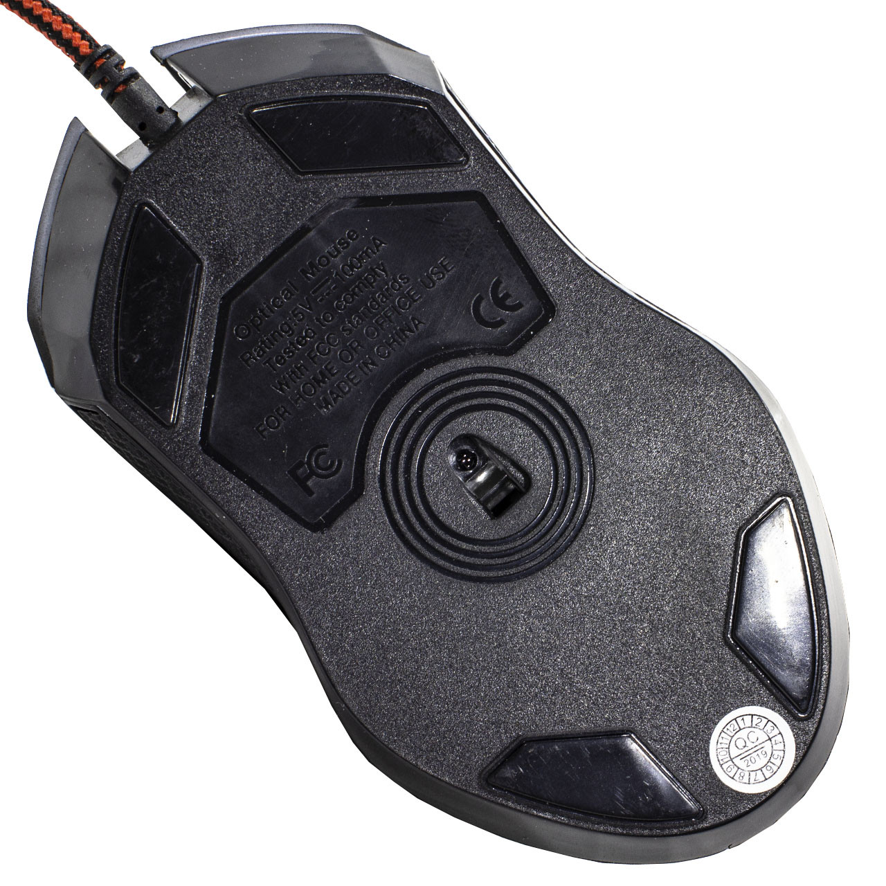 Миша JEQANG JM-1942 Black дротянеоптичне LED підсвічування комп'ютерне ...
