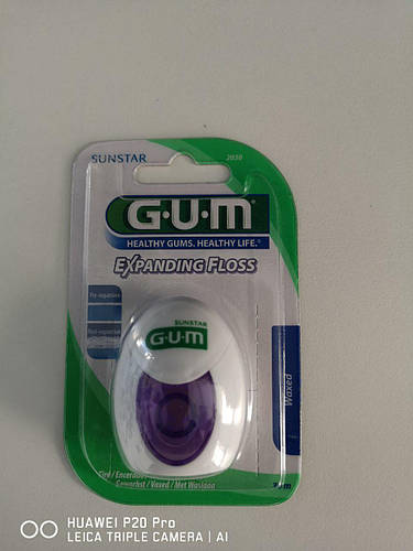 GUM EXPANDING FLOSS зубна нитка з ефектом розширення, 30м (ID ...
