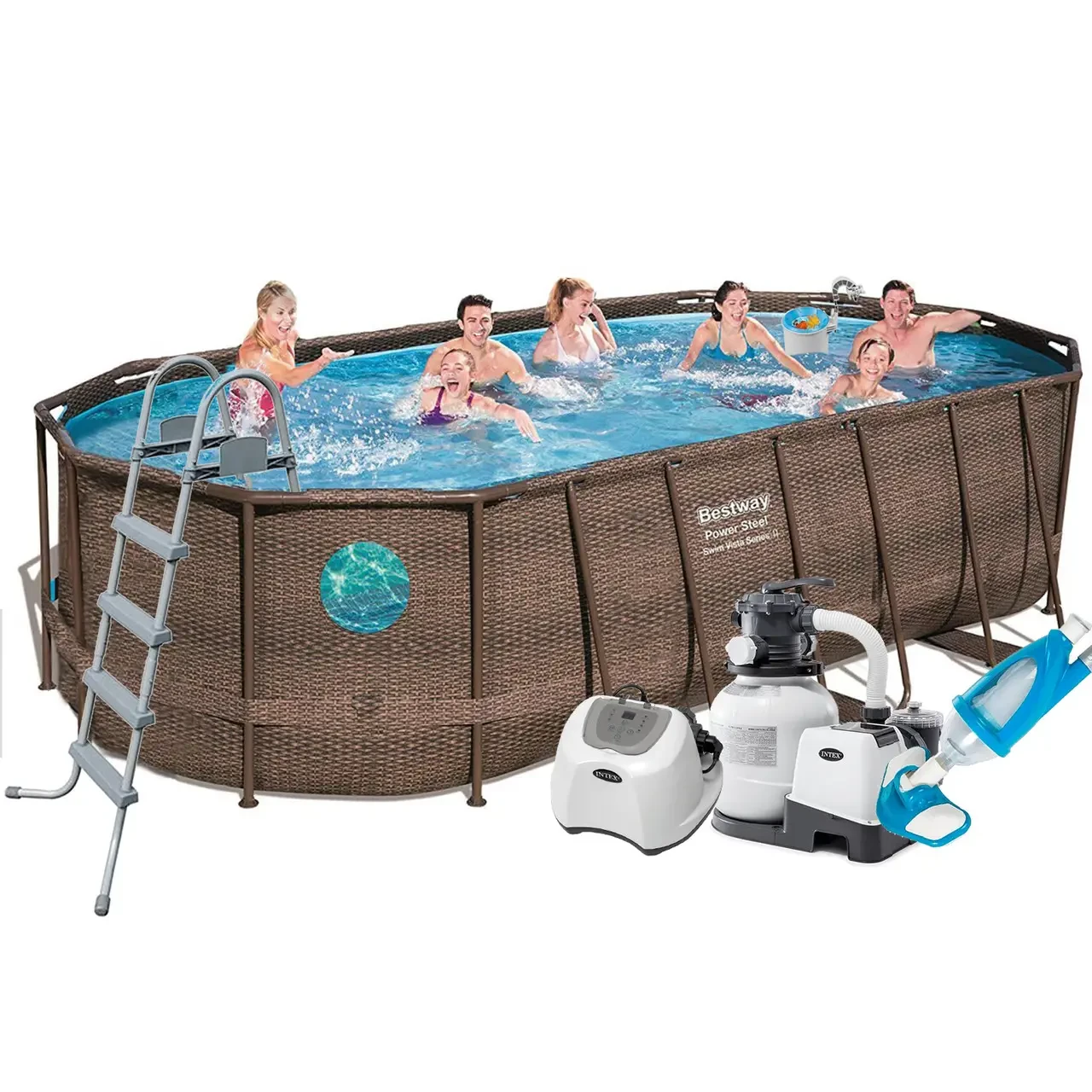 Каркасный Бассейн Bestway 56716 - 15, 549 Х 274 Х 122 См 150 Мл/11 Г/ч ...