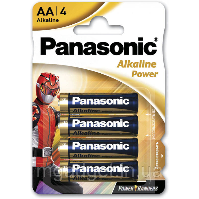 Батарейка Panasonic AA ALKALINE Power Rangers (LR-3) (4шт в блистере ...