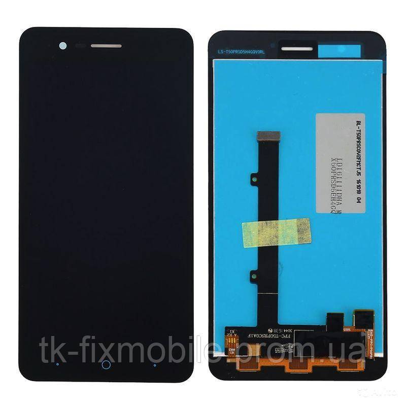 Дисплей для Телефона ZTE Blade A510, в Сборе с Сенсором, Черный ...