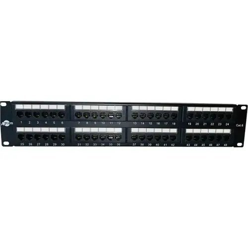 Патч-панель Atcom P6048 48xRJ-45 19" 2U 48 портов CAT6 UTP, цена 1799 ...