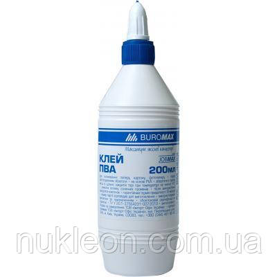 Популярний! Клей Buromax PVA JOBMAX 200 мл, cap dispenser (BM.4853) - Краща якість тільки на ...