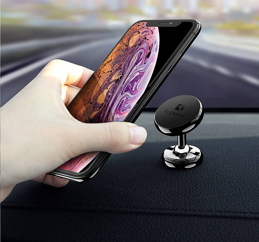 Магнитный держатель для телефона в машину на панель 360 Floveme Черный ...