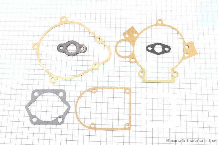 Прокладки двигателя "Дырчик" 80cc-47мм, к-кт 7 деталей (бумага) (405061 ...