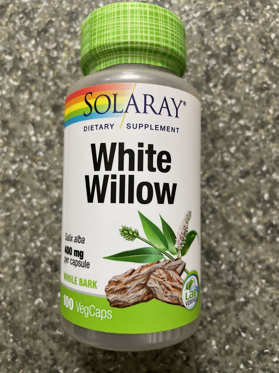 Кора Ивы белой природный аспирин Solaray White Willow Bark 400mg 100 ...