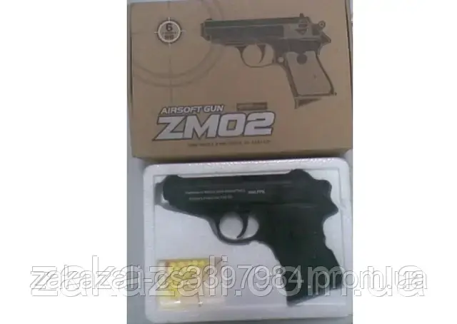 Детский пистолет на пульках CYMA ZM 02 ПМ металл и пластик Черный, цена ...