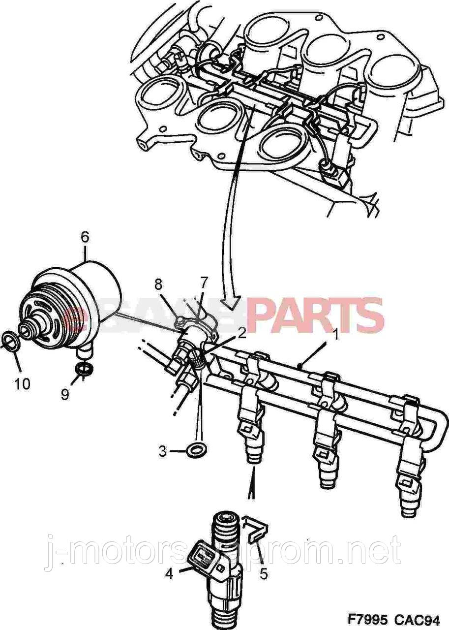 Датчик давления подачи топлива Opel Опель - GM 0817251, 9118850 ...