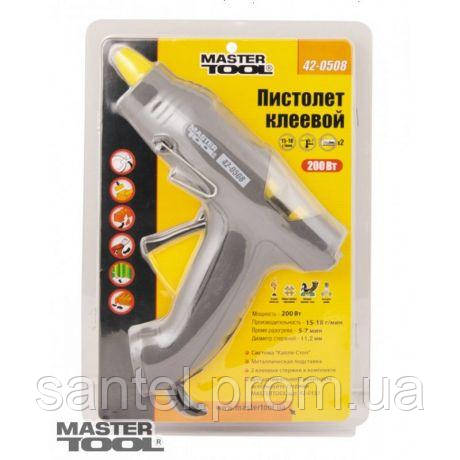 Пістолет клейовий Mastertool O 11,2 мм 200 Вт 15-18 г/хв Крапля-Стоп (42-0508) (ID#1081099425 ...
