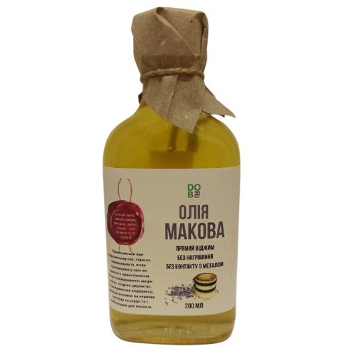 Маковое масло (200мл). Древние технологии холодного отжима под большим ...