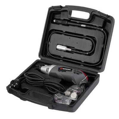 Прямая шлифмашина, гравер Intertool DT-0518: 18 Вт, 18000 об/мин, прямая шлифмашина, бормашина ...