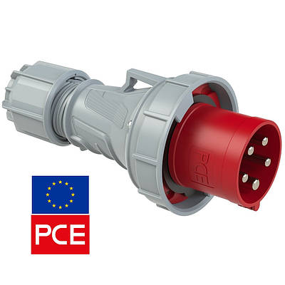 Вилка кабельная PCE 045-6 IP67 3P+N+PE 125A 400V POWER TWIST (силовая ...