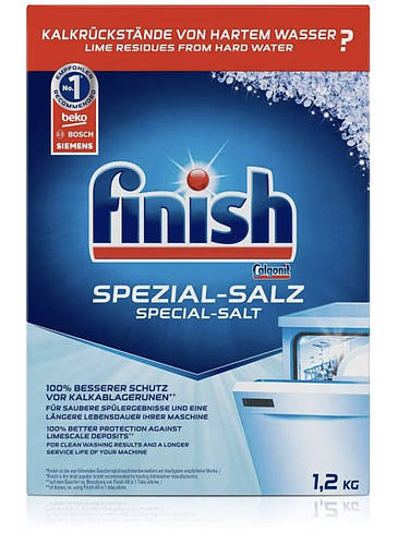 Купить Finish Соль д/посудомойки 1,2 кг, цена 110 ₴ — Prom.ua (ID ...