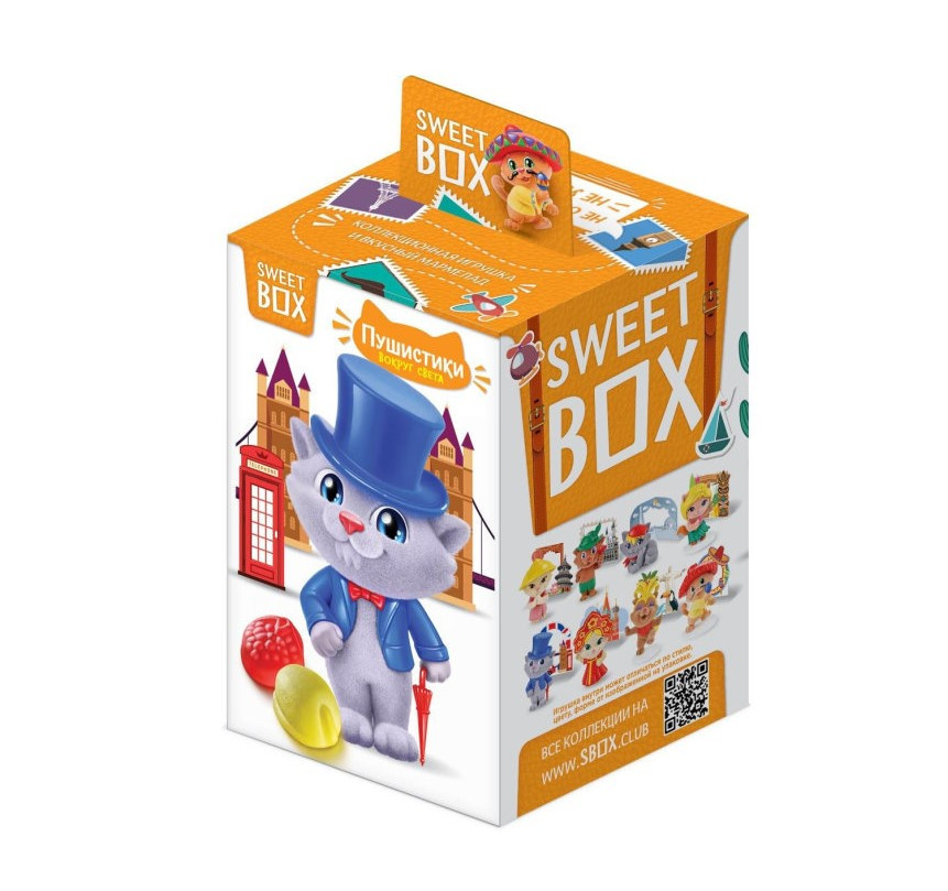 Купить СВИТБОКС ПУШИСТИКИ КОТЯТА 5 Вокруг Света Мармелад с игрушкой в ...