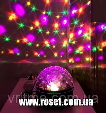 Диско-шар світлодіодний Led Crystal Magic Ball Light LED диско-шар ...