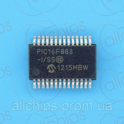 Купити Мікроконтролер Microchip PIC16F883-I/SS SSOP28, ціна 132.96 ₴ - Prom.ua (ID# 107173894)