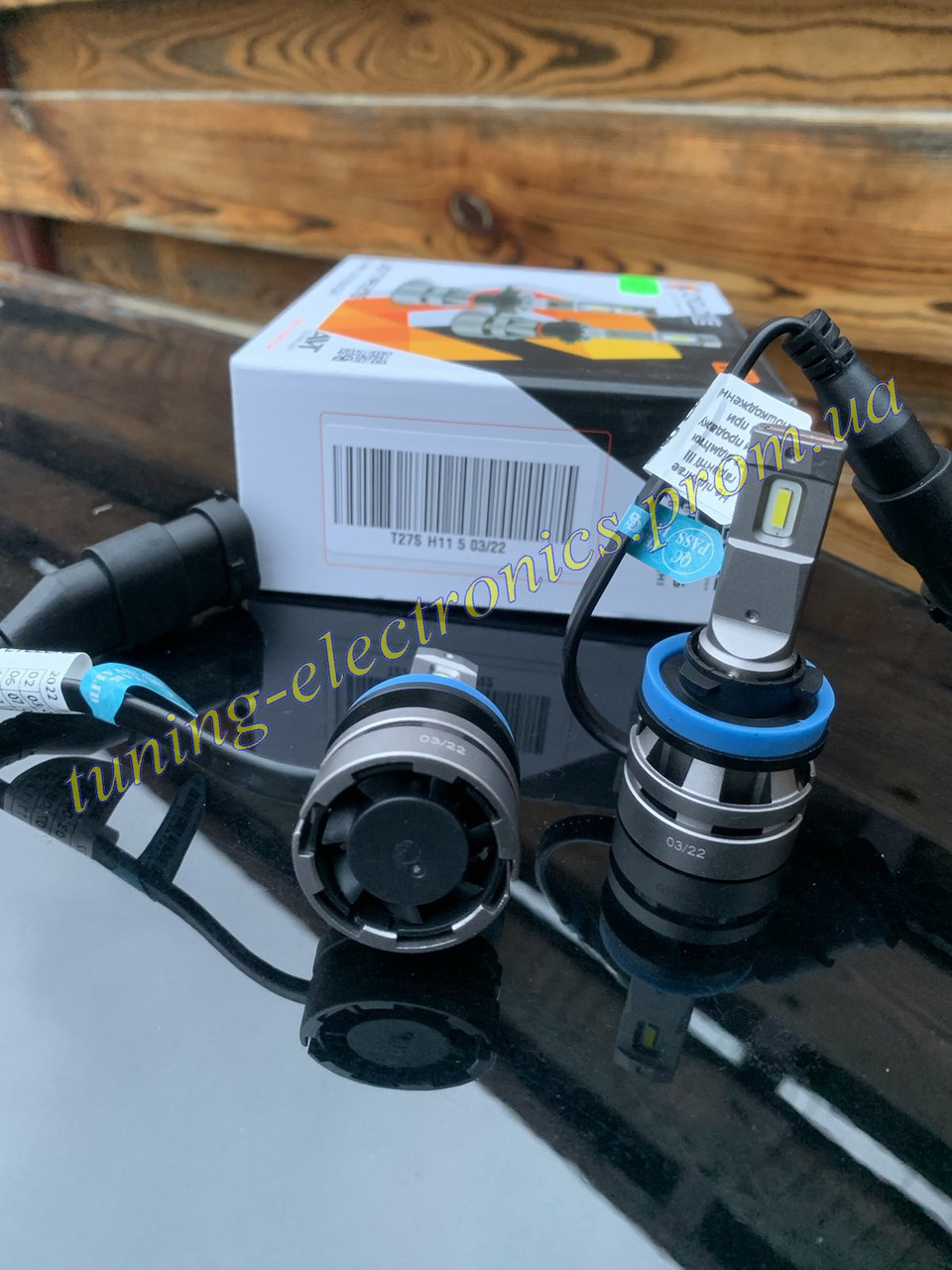 Купити Світлодіодні LED лампи Cyclone LED H11 5000k 5100lm CR type 27s (пара), ціна 950 грн ...