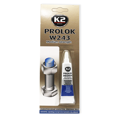 Фиксатор резьбовых соединений Blue 6ml "K2" W243 Prolok Medium Strength ...