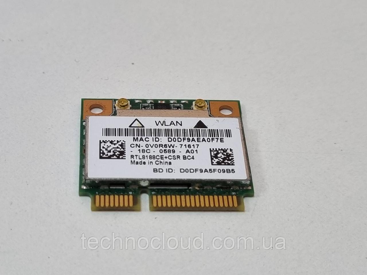 Модуль Wi-Fi Realtek RTL8188CE 802.11b/g/n Wireless Half Mini Card ...