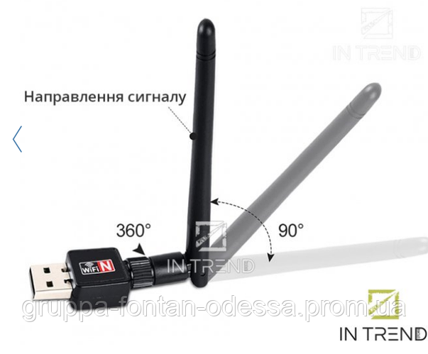 Купить Беспроводной адаптер Wi-Fi USB 1200 Мбит/c, 802.11bgn с внешней ...