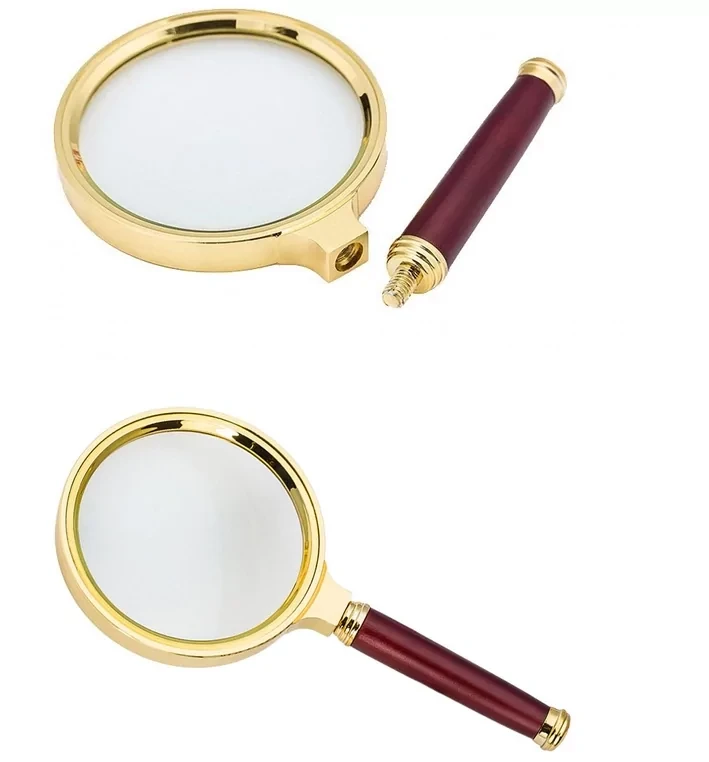 Ручная лупа 10x-60мм стекло увеличительное / Увеличительная линза (ID ...