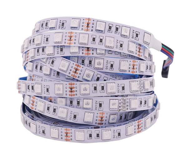 Светодиодная лента LEDTech RGB 5050 60led/м 12v ip20 RGB многоцветная ...