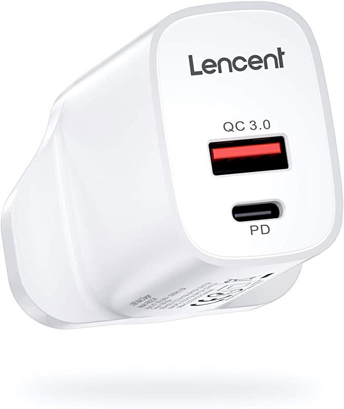 Зарядное Устройство LENCENT USB C, Адаптер Быстрого Зарядного ...