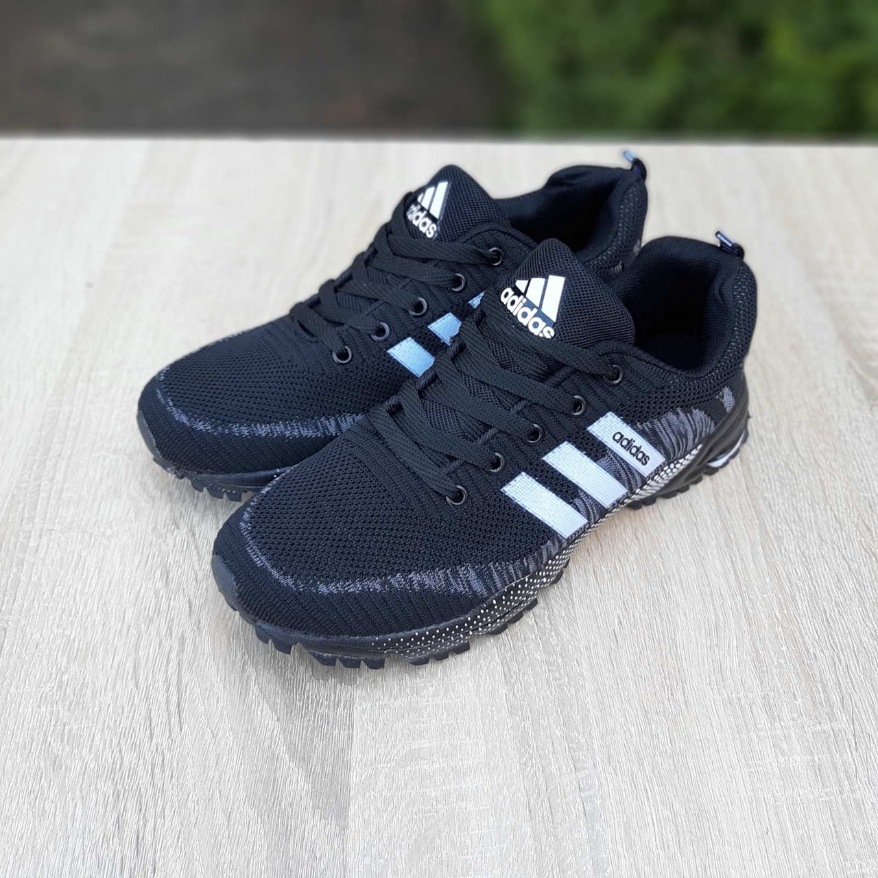 Адіас Кросівки чоловічі літні Adidas чорні з білим. Кроси чорні для ...