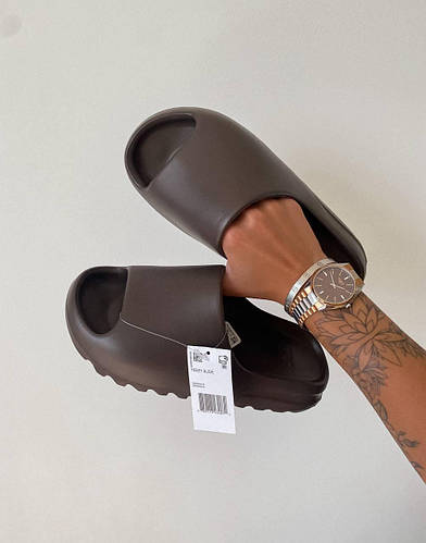 Купить Шлепанцы Adidas Slide Earth Brown коричневые женские шлепки ...
