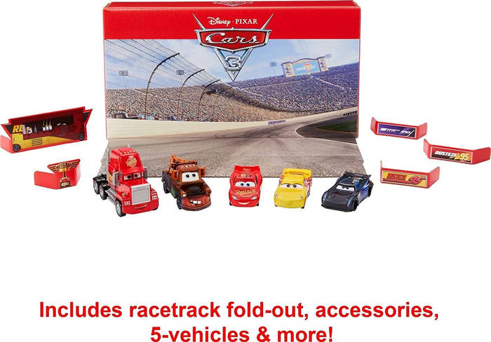 Игровой набор из 5 героев из мультфильма Тачки 3 (Disney and Pixar Cars ...