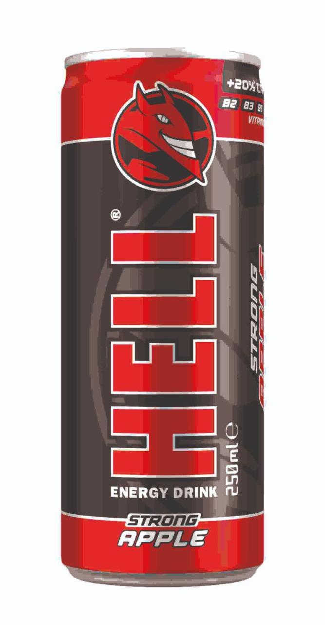 HELL Напиток энергетический газированный б/а APPLE з ароматом яблука ...
