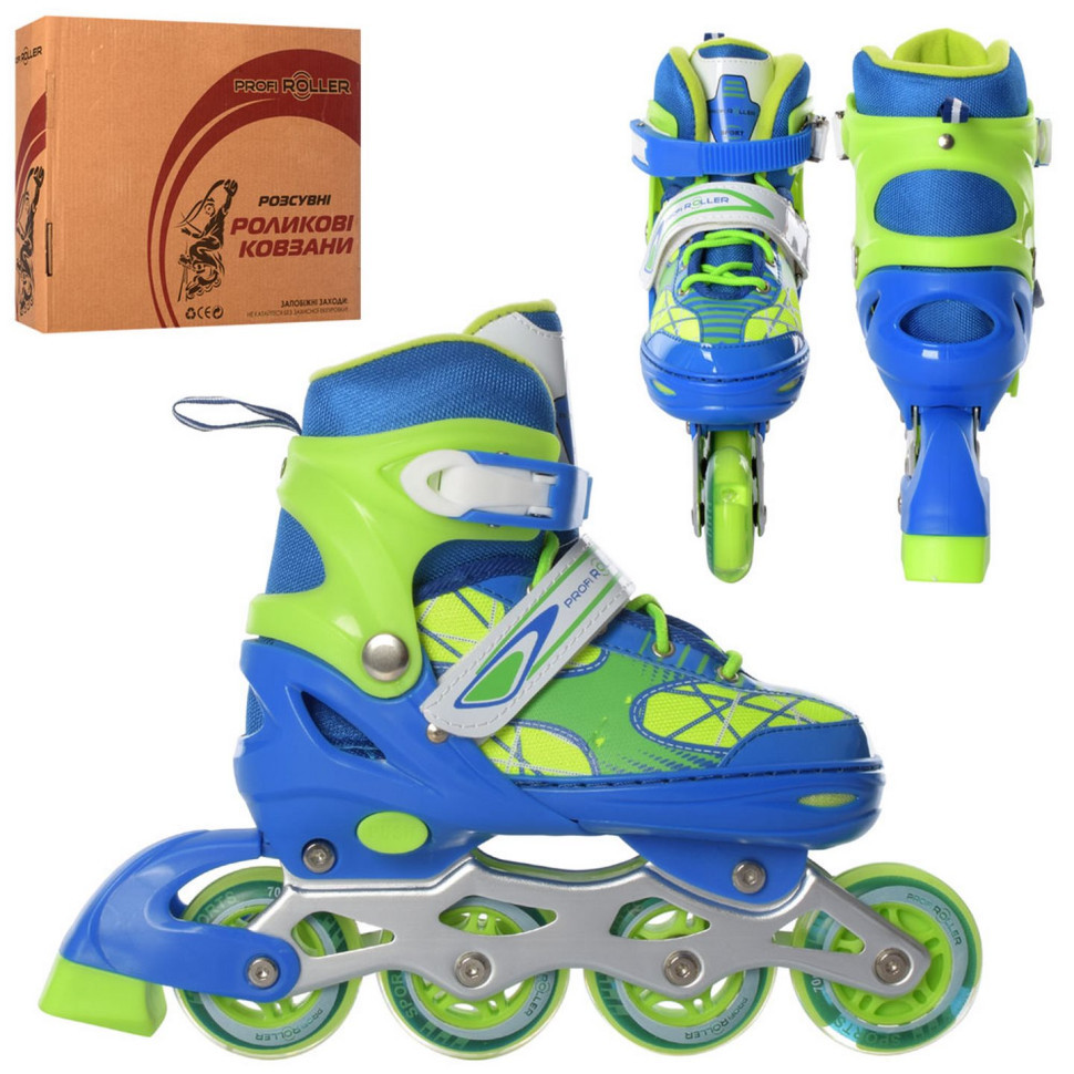 Купити Ролики розсувні Profi A4141-M-BL розмір(35-38), Time Toys, ціна ...