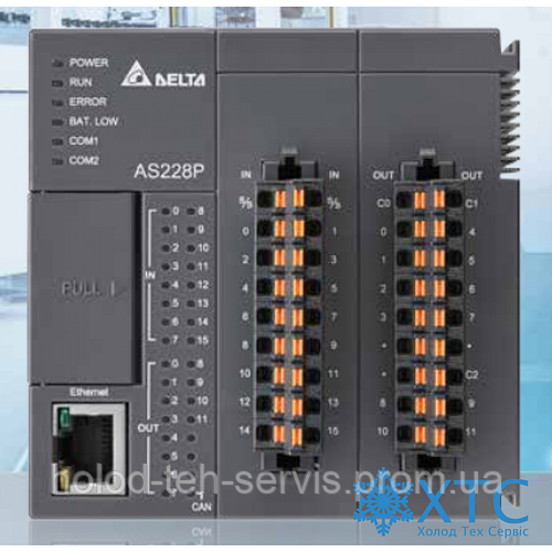 Базовий модуль контролера серії AS200 Delta Electronics, 8DI/6DO ...