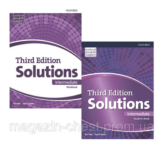 Solutions 3rd edition Intermediate комплект (Students book+Workbook ...
