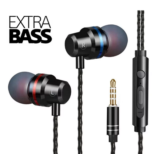 Вакуумные наушники с микрофоном и регулятором громкости VB89 Черный (ID ...