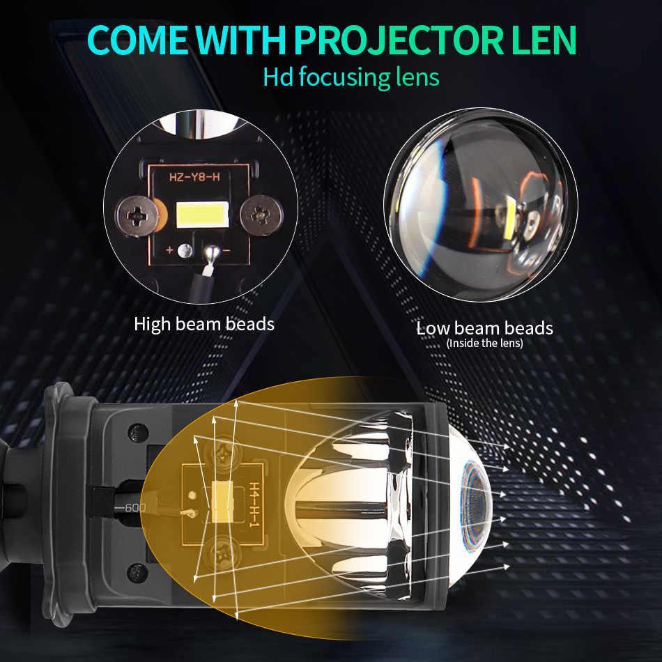 BI-LED мини линзы H4 25/35W. Комплект светодиодных линз HeadLight Y6D ...