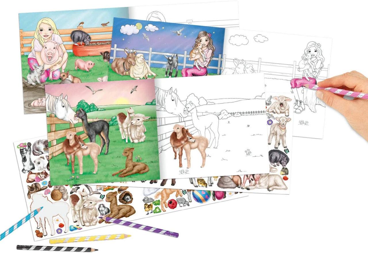 Купить Top Model раскраска стикербук Miss Melody Мисс Мелоди (10409 ...