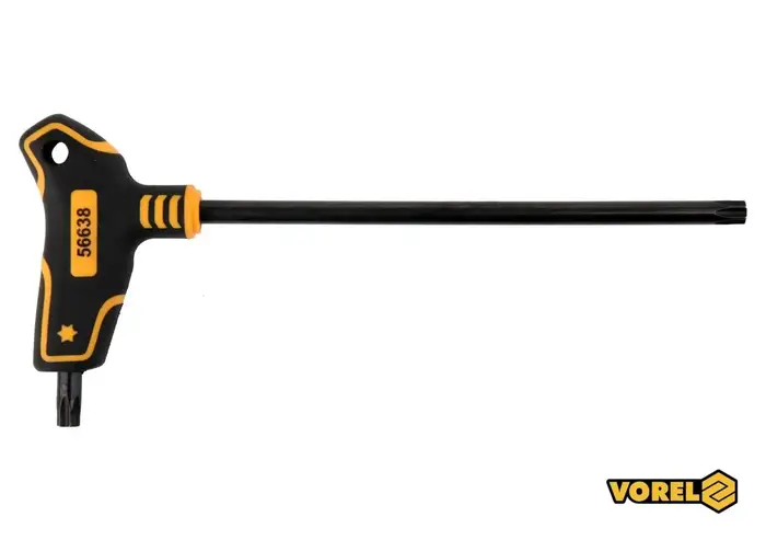 Ключ TORX Т-образный VOREL Т50 x 200 x 115 мм Cr-V 6150, цена 115 грн - Prom.ua (ID#1579564255)