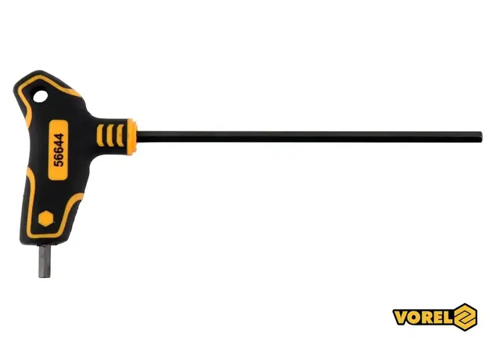 Купити Ключ шестигранний Т-подібний VOREL HEX 5 x 150 x 90 мм Cr-V 6150, ціна 68 ₴ - Prom.ua (ID ...