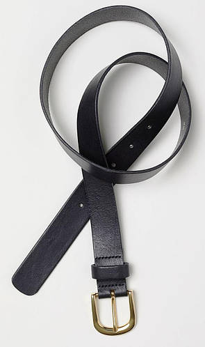 Ремень женский кожаный H&M 2,8 см Черный (0179950017), цена 350 грн ...