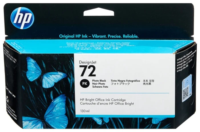 Картридж HP72 Photo Black (C9370A) для DesignJet T610/Т1100/T1200/T2300 ...