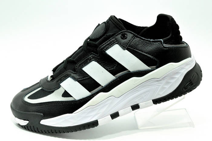 Кросівки Adidas Originals Niteball Чоловічі Адіас чорні з білим 41 (ID ...