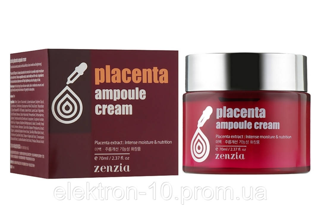 Купить Крем для лица с плацентой Zenzia Placenta Ampoule Cream, 70ml ...